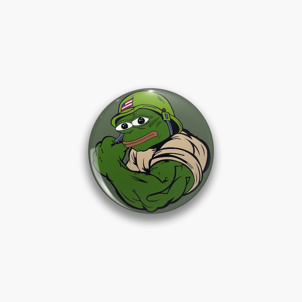"Pepe the frog military soldier War funny meme" Pin by VinBasis | Redbubble