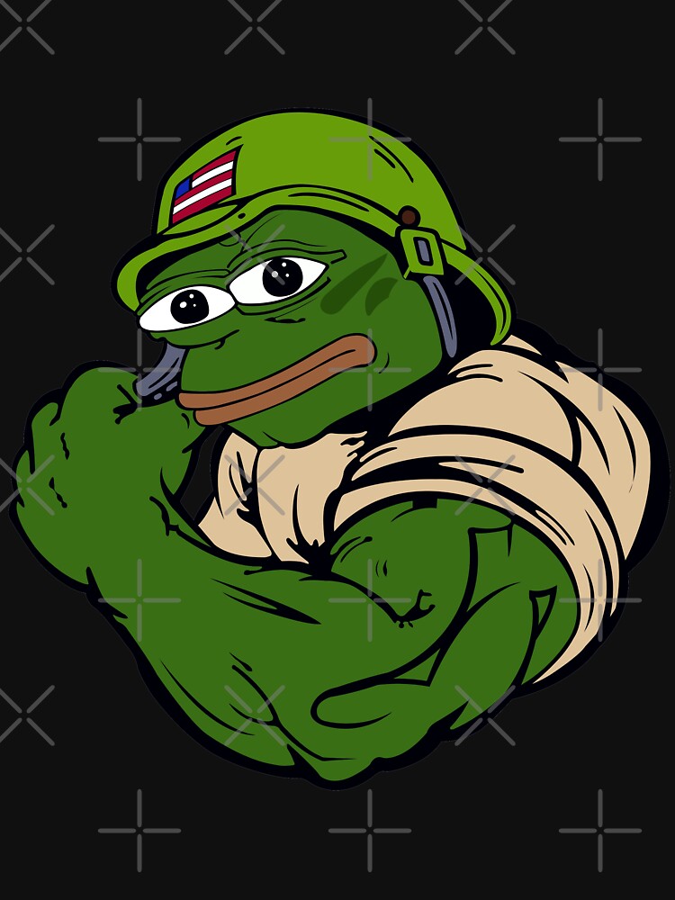 "Pepe the frog military soldier War funny meme" T-shirt for Sale by ...
