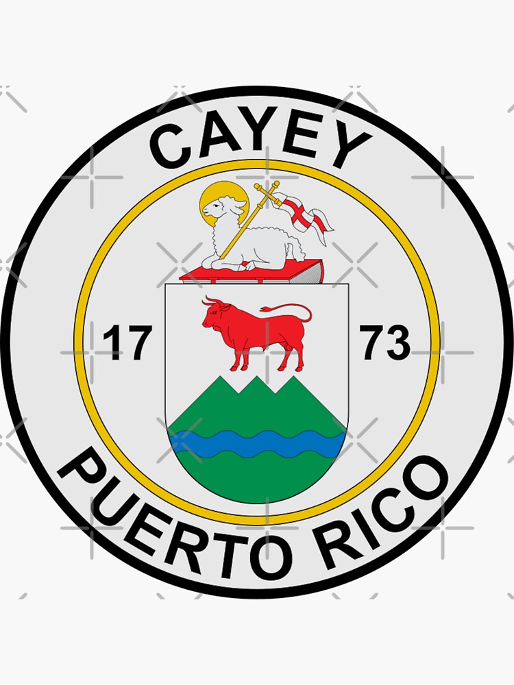 "Seal of Cayey, Puerto Rico" Sticker for Sale by Shav | Redbubble