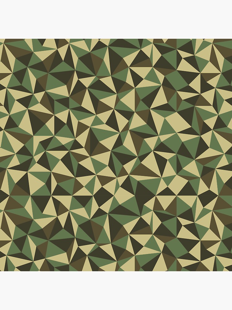 "Triangle Camo Pattern" Sticker by iceflowdesign | Redbubble