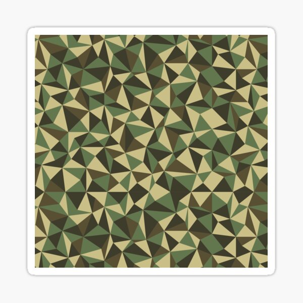 "Triangle Camo Pattern" Sticker by iceflowdesign | Redbubble