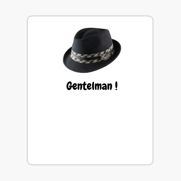 "gentelman" Sticker by hiazzs | Redbubble