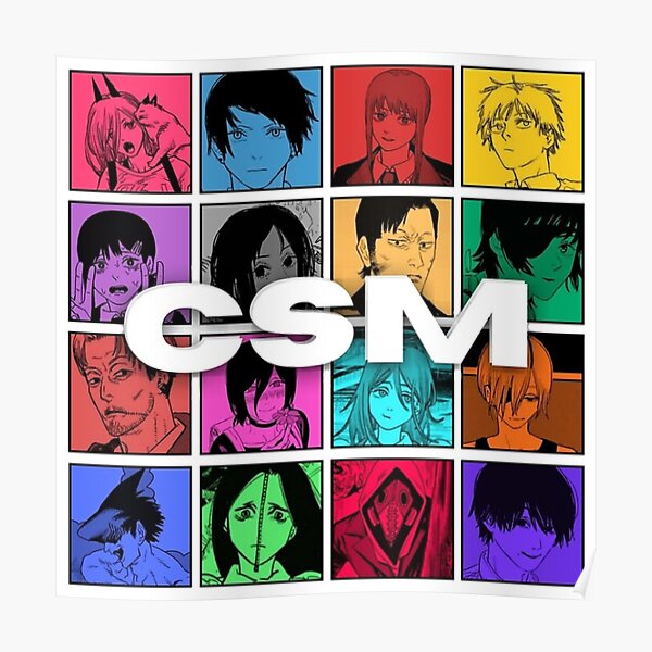 "CSM " Poster for Sale by Anime-Express | Redbubble