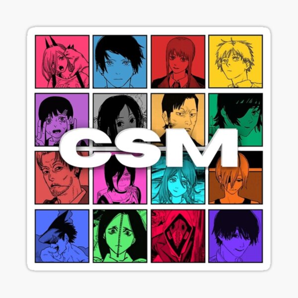 "CSM " Sticker for Sale by Anime-Express | Redbubble