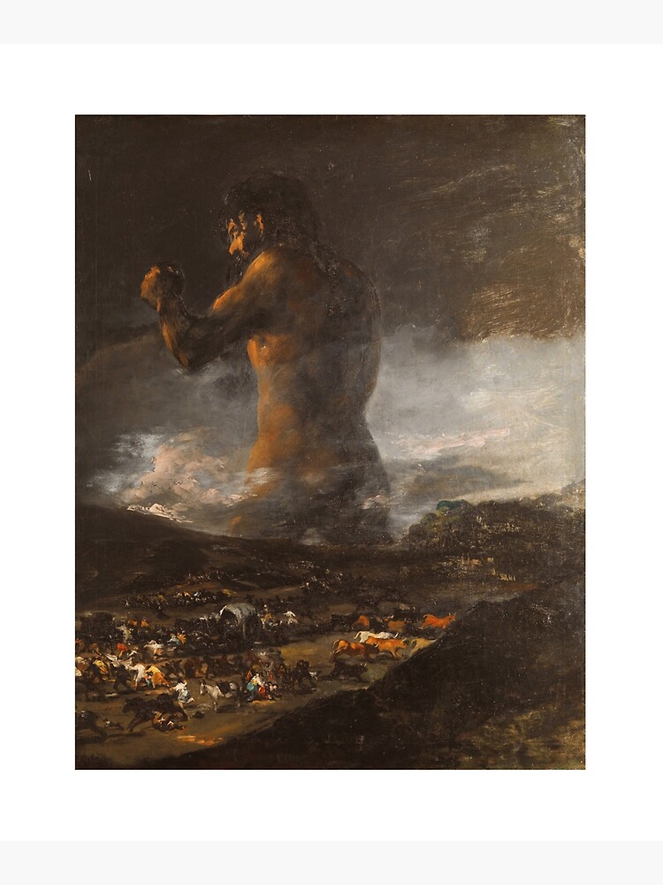 "Francisco Goya The Colossus painting 1812" Poster for Sale by Fine ...