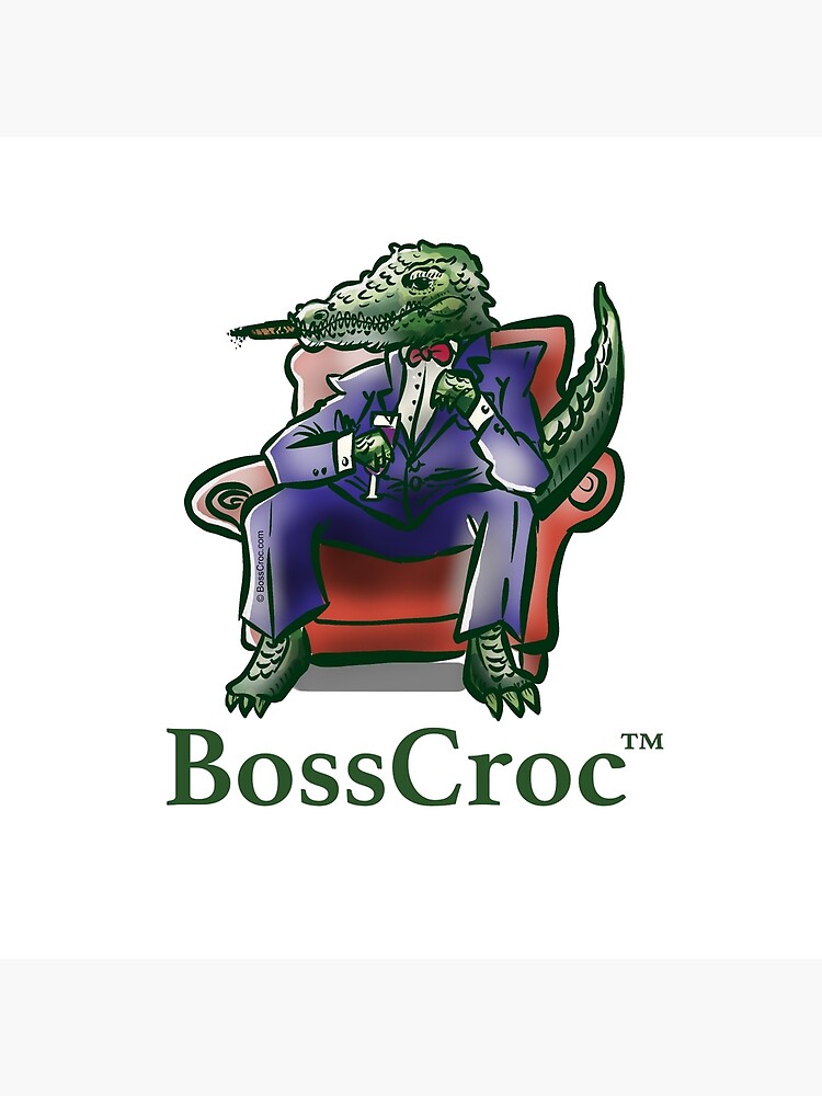 "Boss Croc Original - Reichhaltiges Krokodil, das eine Zigarre raucht ...