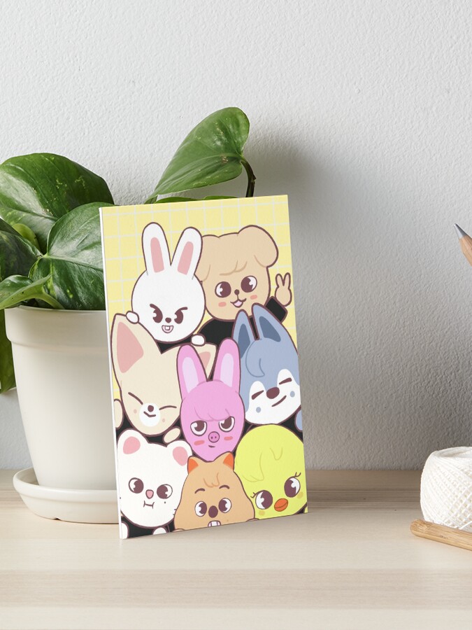 "Stray kids - skzoo" Art Board Print by MomosDrawing | Redbubble