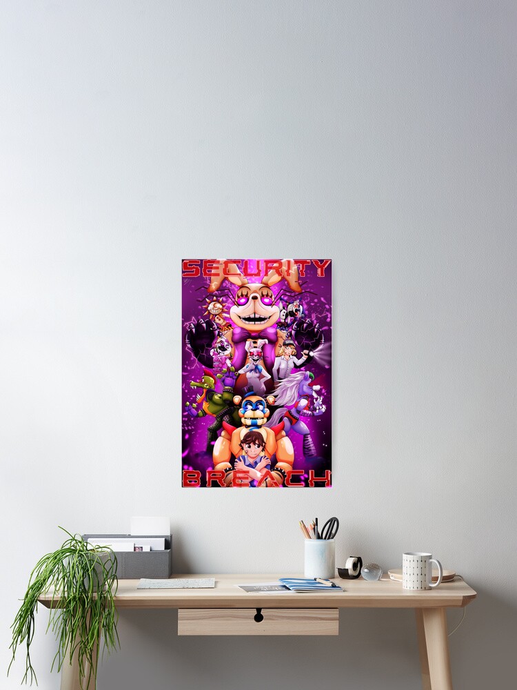 "Security Breach Poster" Poster for Sale by DragonessAnim | Redbubble