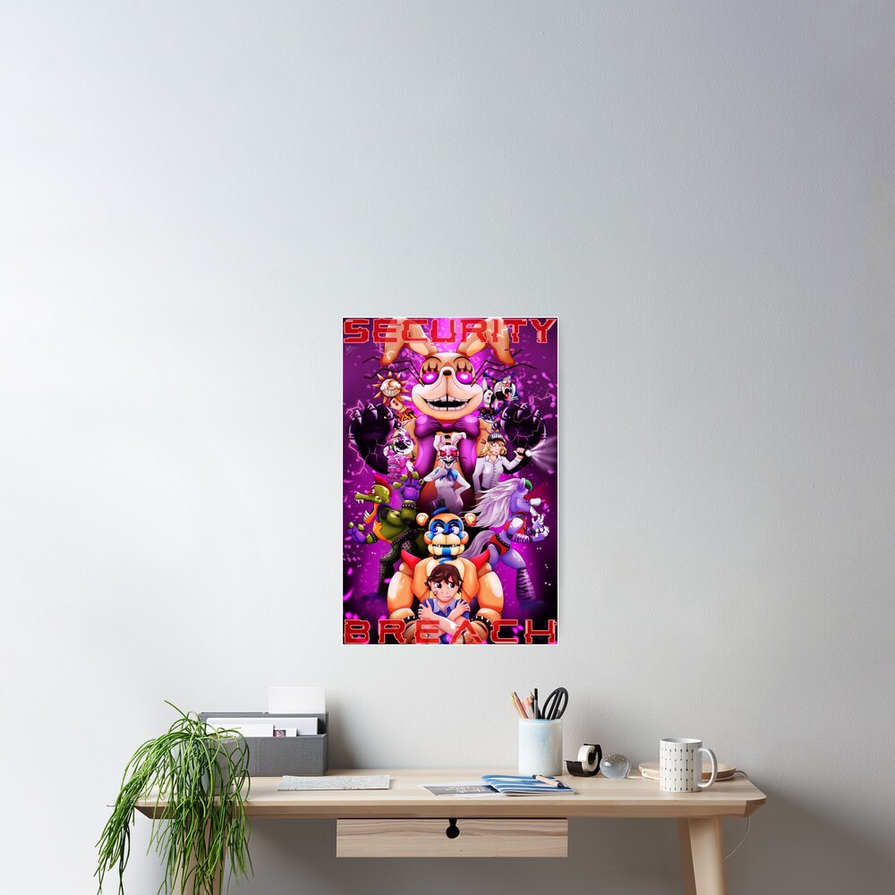 "Security Breach Poster" Poster for Sale by DragonessAnim | Redbubble