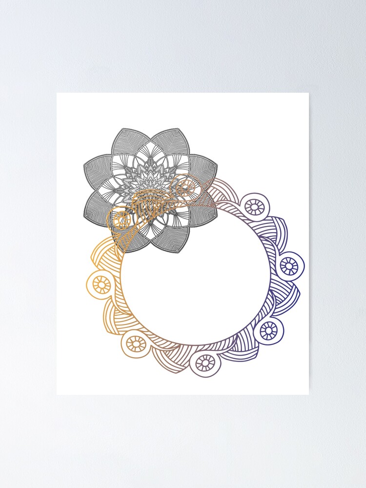 "elegant Mandala art" Poster for Sale by CHINMAY-GORE | Redbubble