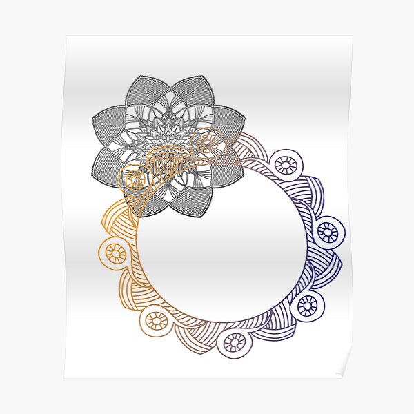 "elegant Mandala art" Poster for Sale by CHINMAY-GORE | Redbubble