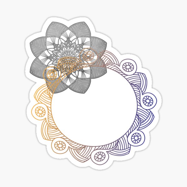 "elegant Mandala art" Sticker by CHINMAY-GORE | Redbubble