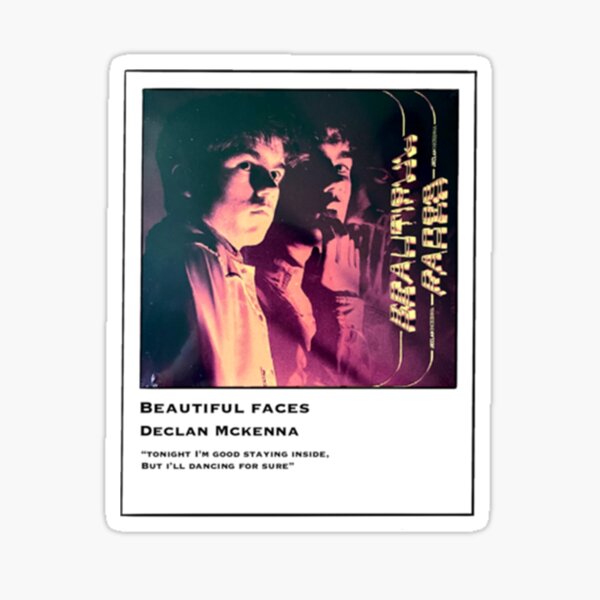 "Beautiful faces- Declan McKenna " Sticker for Sale by synaesthesiasby ...
