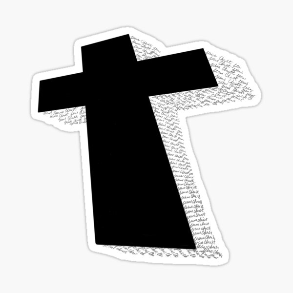 "JC Cross" Sticker by jenscreatesart | Redbubble