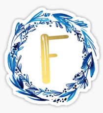 Letter F Stickers | Redbubble