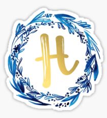 Letter H Stickers | Redbubble