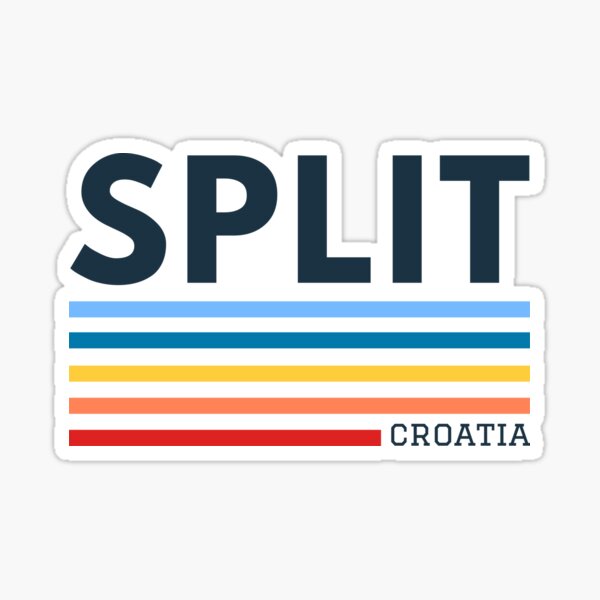 "Split Croatia" Sticker for Sale by europelines | Redbubble
