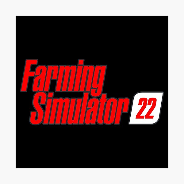 "Farming Simulator 22 logo" Photographic Print by Ruwans | Redbubble
