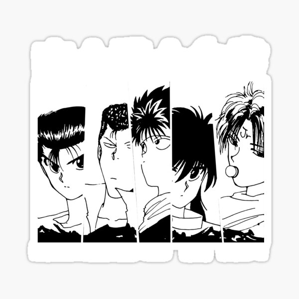 "Yu Yu Hakusho" Sticker for Sale by Simogan | Redbubble
