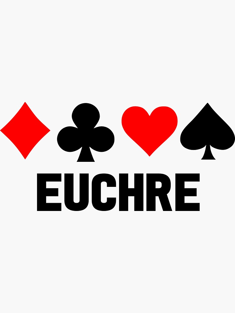 "Euchre Player, Card Game" Sticker for Sale by lfinkbeiner12 | Redbubble