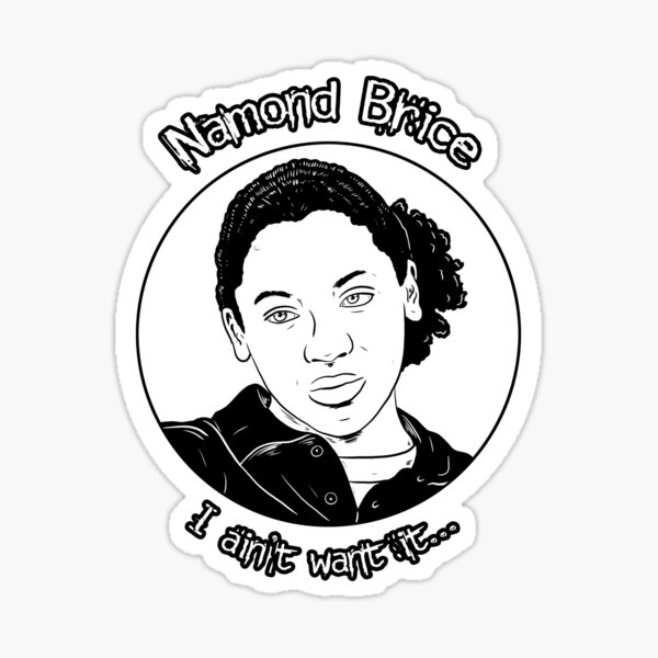 "Namond Brice - The Wire" Sticker by blacksnowcomics | Redbubble