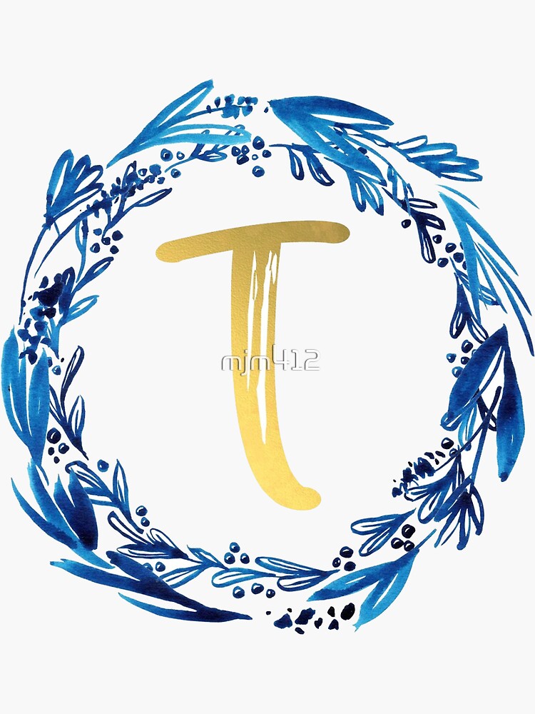 "T" Sticker for Sale by mjm412 | Redbubble