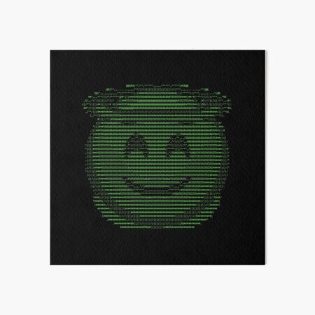 "Halo Emoji Ascii Art" Art Board Print for Sale by typo-n-quotes ...