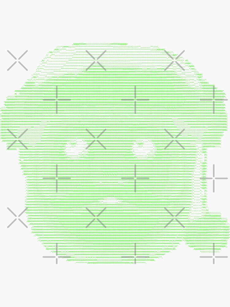 "Santa Claus Emoji Ascii Art" Sticker for Sale by typo-n-quotes | Redbubble