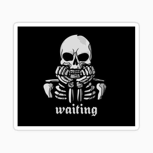 "Waiting" Sticker by cuprum13 | Redbubble