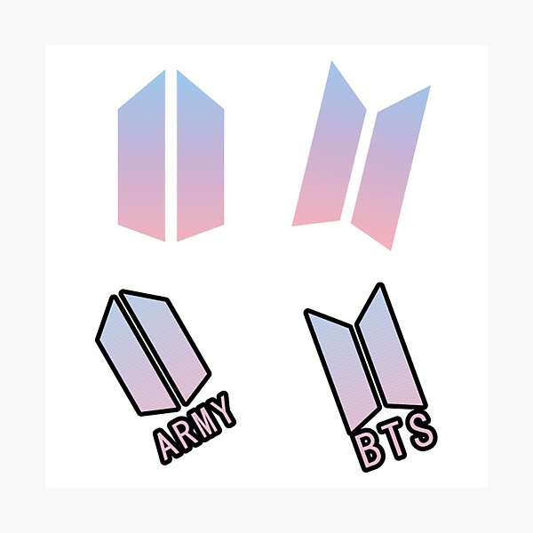 "Army and bts Logo" Photographic Print by Shyma2007 | Redbubble