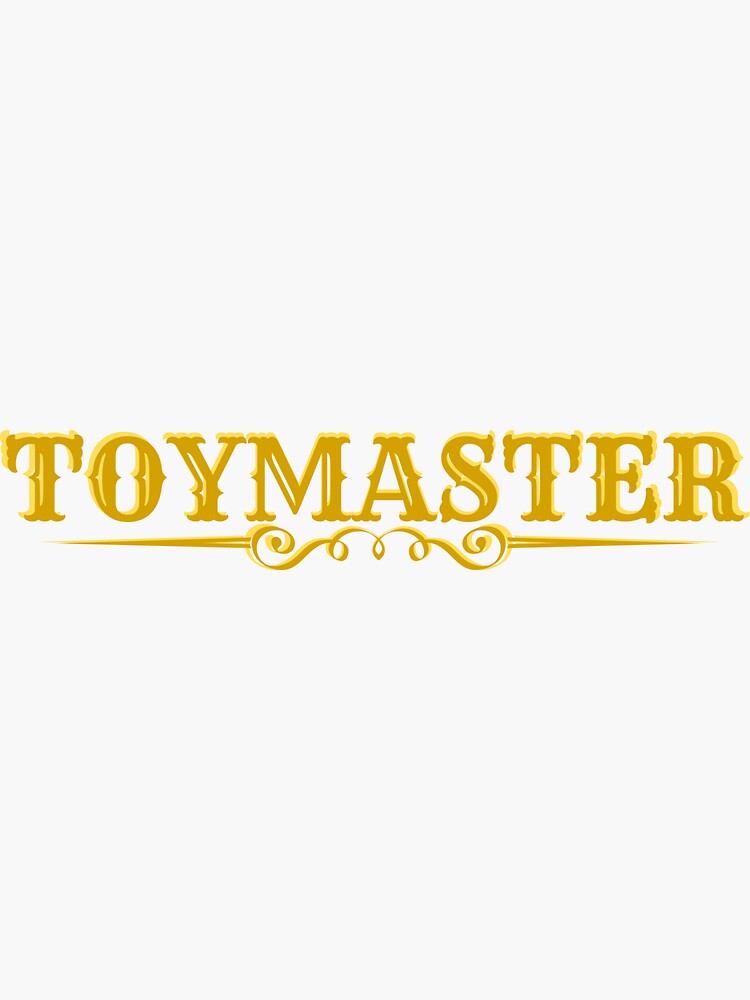 "Toymaster Gold" Sticker by TheAtticToys | Redbubble