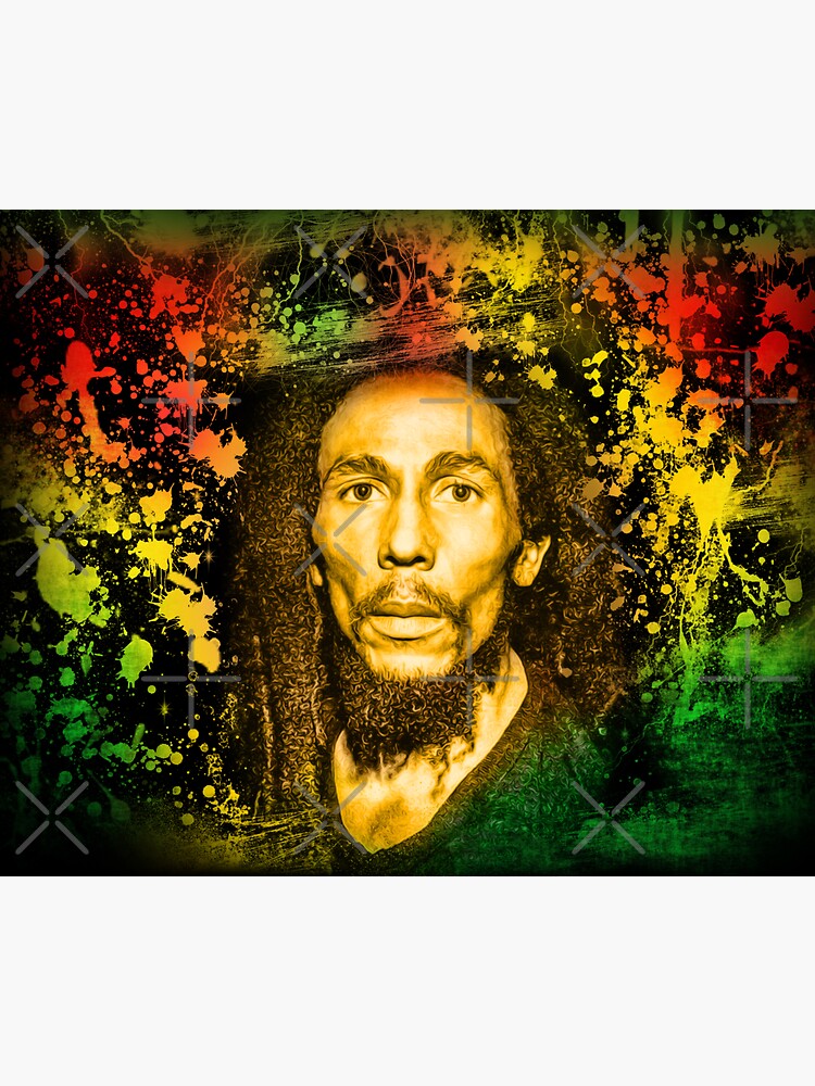 "RASTA LEGEND " Sticker for Sale by johnnyssandart | Redbubble