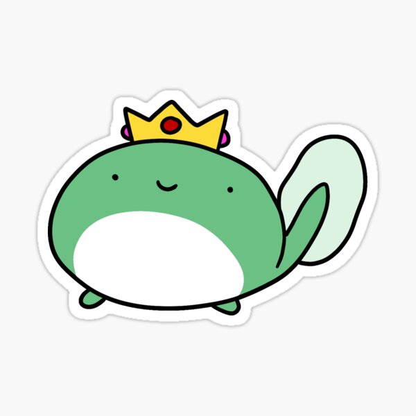 "Crowned Tadpole" Sticker for Sale by SaradaBoru | Redbubble