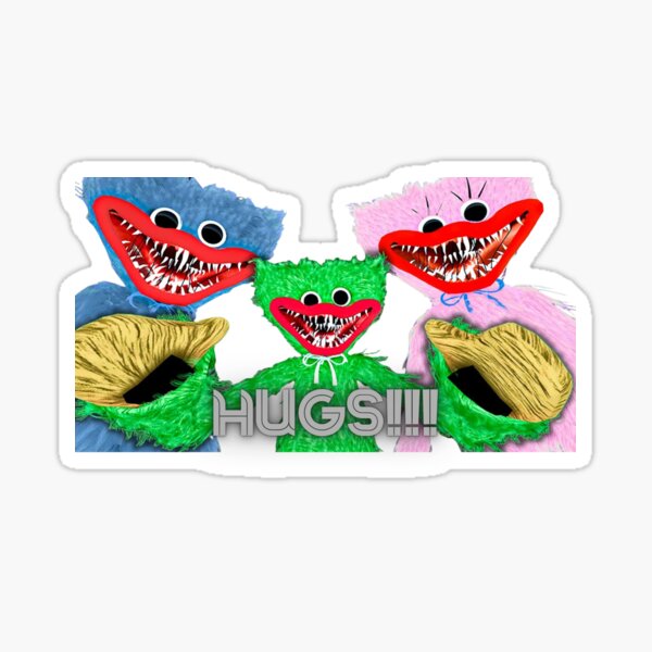 "HUGGY WUGGY DESIGN" Sticker for Sale by ThoughtlessDude | Redbubble
