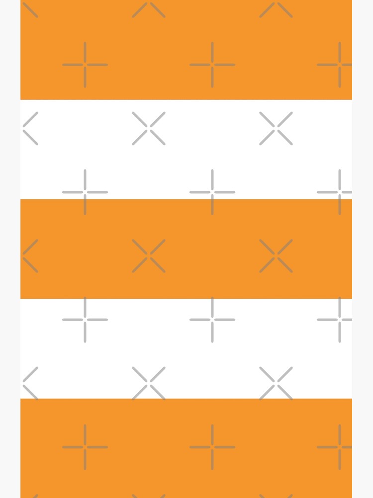 "Large ORANGE and WHITE Horizontal STRIPES" Poster for Sale by ...