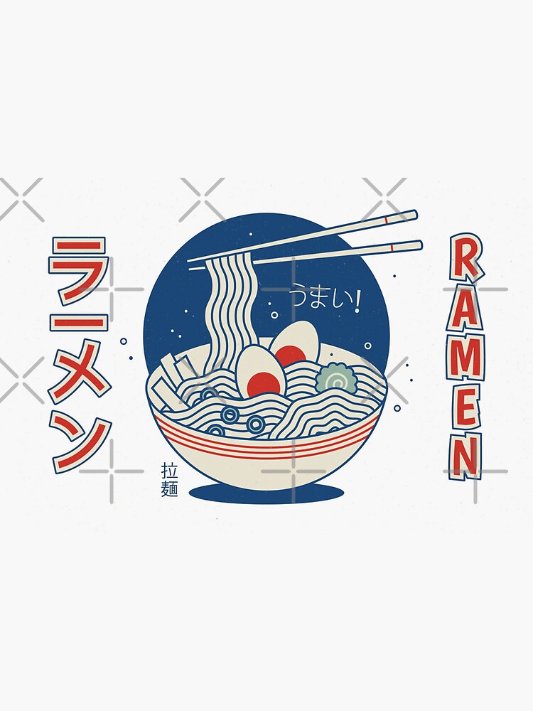 "japanese ramen noodles" Sticker for Sale by bisly | Redbubble