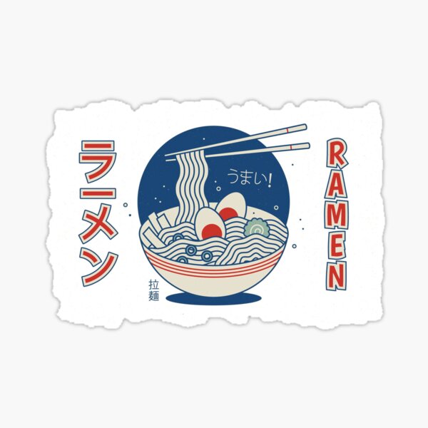 "japanese ramen noodles" Sticker for Sale by bisly | Redbubble