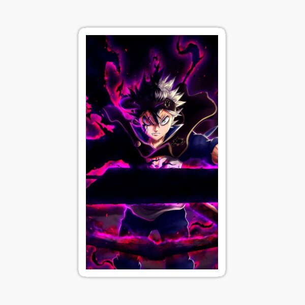 "black clover asta" Sticker for Sale by yahya-zegai | Redbubble