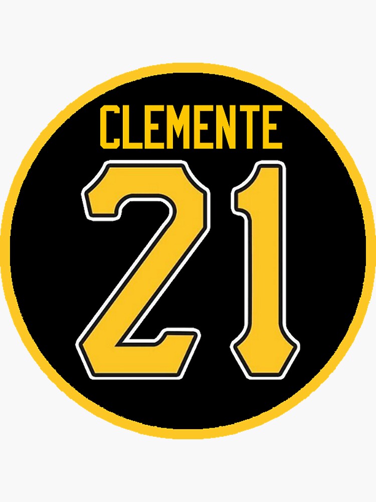"Roberto Clemente commemorative patch" Sticker by cheechlaroo13 | Redbubble