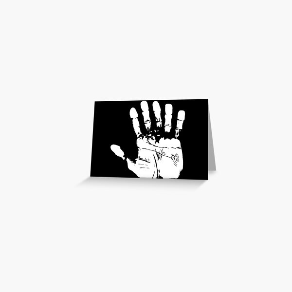 "Six Fingers of Fun - 6 Finger Hand - Black and White Handprint ...