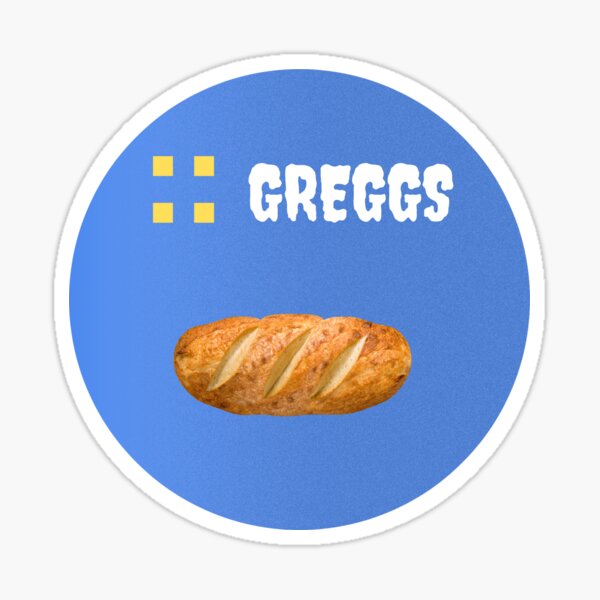 "Greggs greggs logo gregg greggs sausage roll" Sticker for Sale by ...