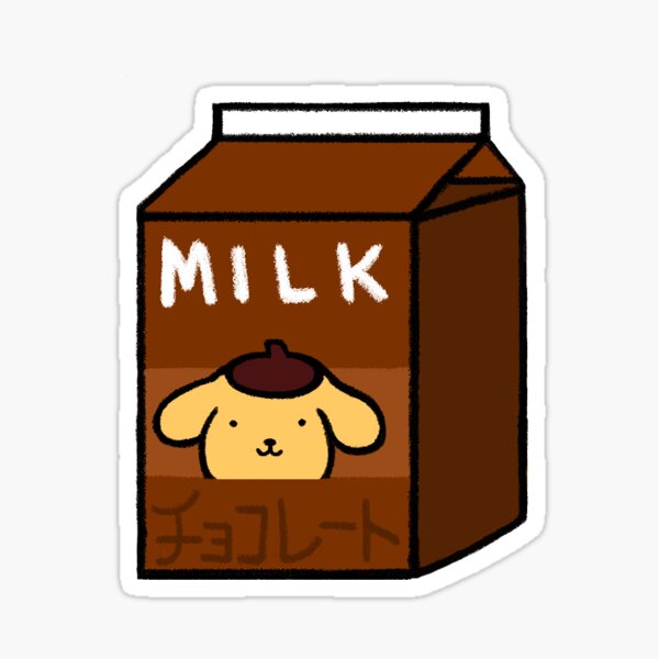 Cartoon chocolate milk bunny stickers box Paper Stickers, Labels & Tags ...