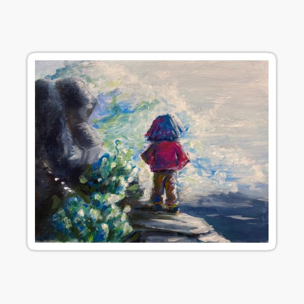 "Enjoy the View" Sticker for Sale by Pandacorn-Arts | Redbubble