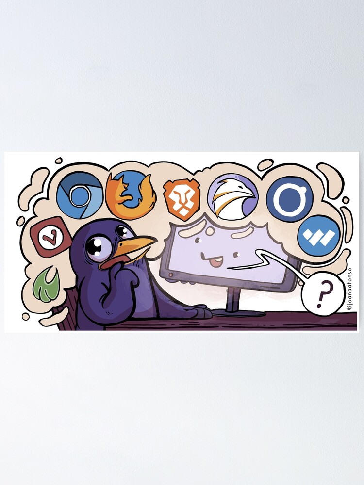 "#84 - Browsers Open Source" Poster by linuxtech | Redbubble