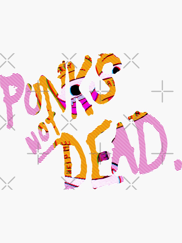 "Punks not dead" Sticker for Sale by LeenoTasseri10 | Redbubble