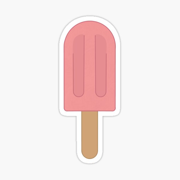 "cute cartoon pink summer Popsicle " Sticker for Sale by Jaymesarah ...
