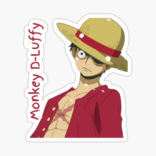 "Monkey D-Luffy" Sticker by a7medab | Redbubble