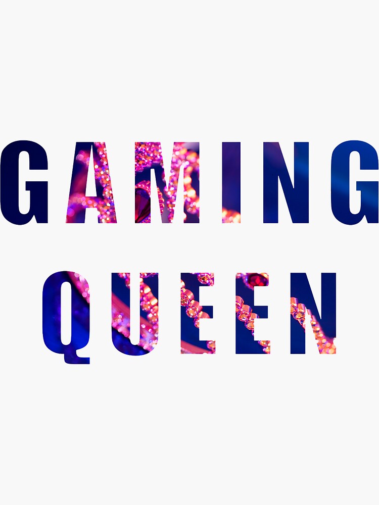 "GAMING QUEEN | VIDEOGAME LOVER | TEXT ON CROWN DESIGN | PERFECT FOR ...