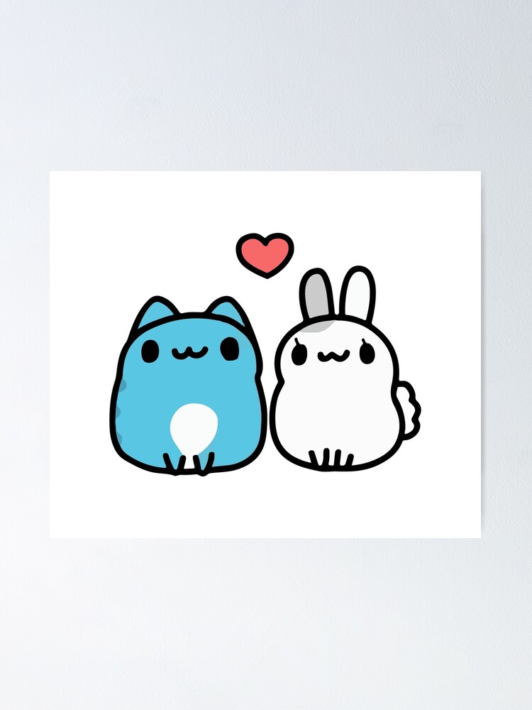 "Love cat, Comic Cat, Bugcat Capoo" Poster for Sale by dev-ilyass ...