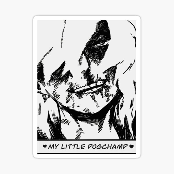 "shigaraki tomura pogchamp" Sticker by koikoya | Redbubble